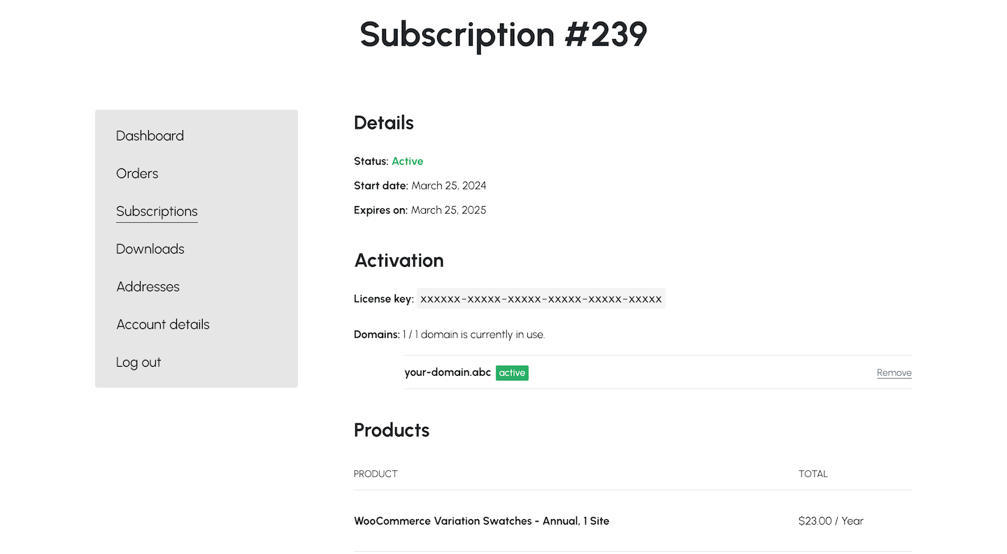 Subscriptions management - WCBoost Documentation