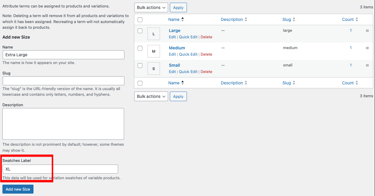 How to configure label swatches - WCBoost Documentation